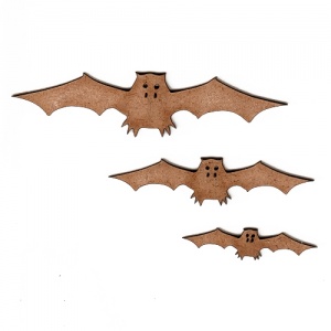 Vampire Bat Silhouette - MDF Wood Shape Style 4